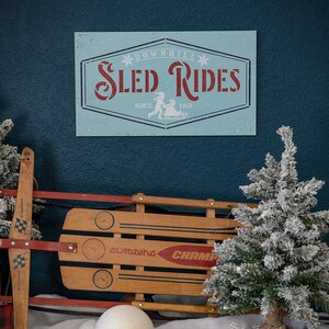 Downhill Sled Ride Since 1955 Stencil by Studior12 DIY Winter Christmas ...