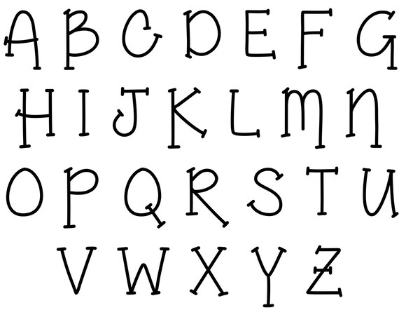 Cute Letter Stencils
