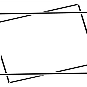 Double Geometric Tall Rectangular Frame Stencil by Studior12 Select ...