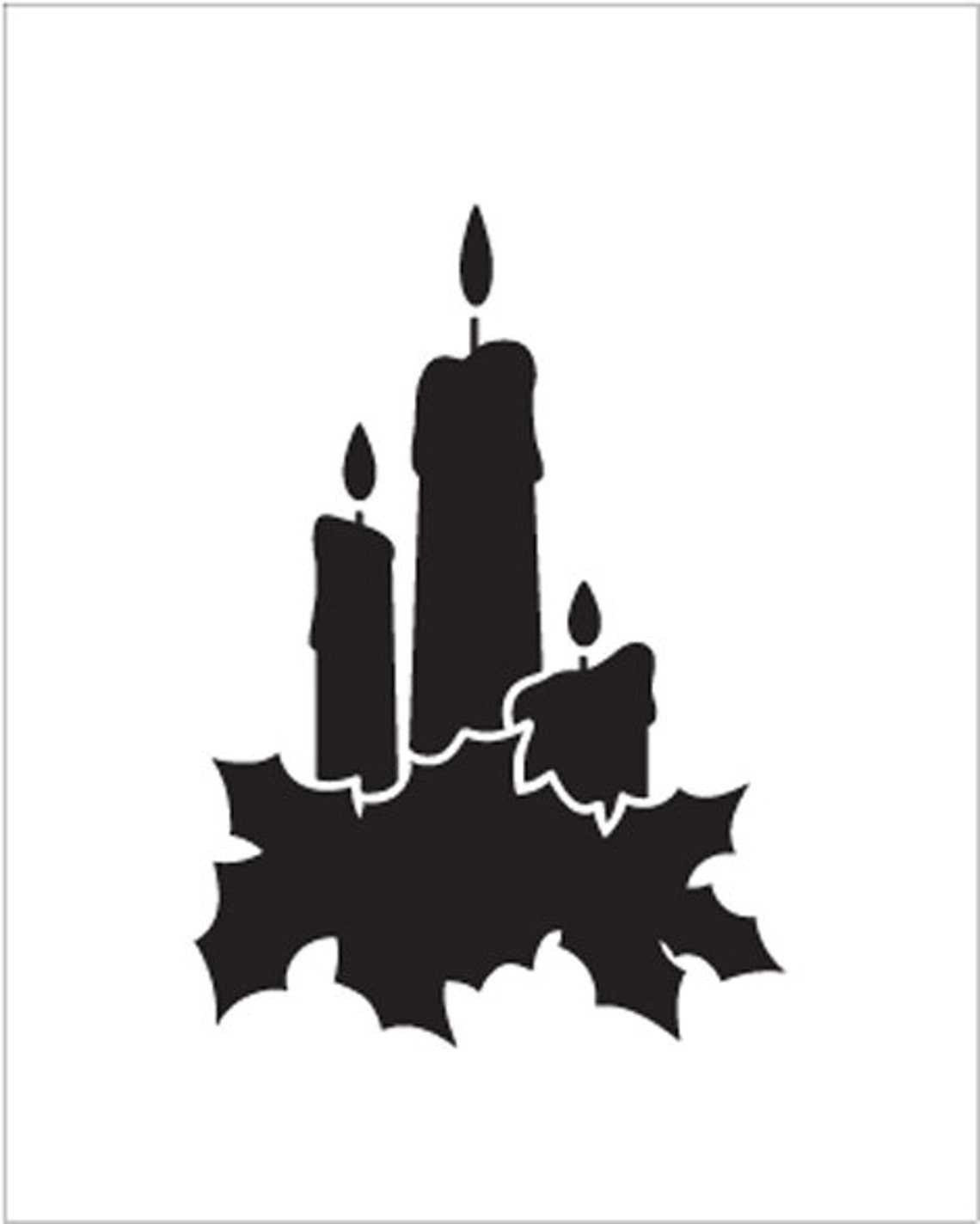 Christmas Shapes Stencil Holiday Candles Select Size - Etsy