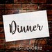 Wedding Sign Stencil Dinner Rustic Script Select Size STCL1618 by ...