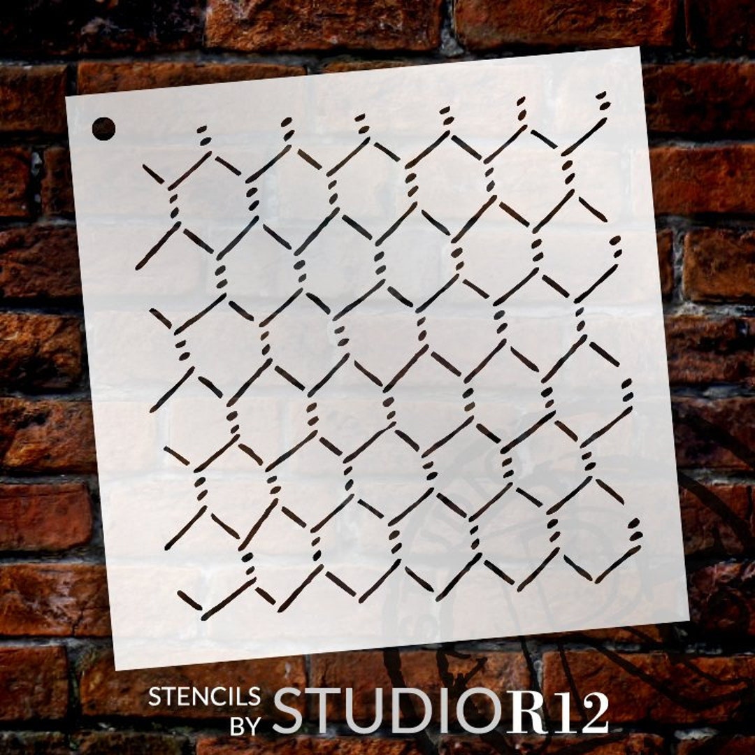Chicken Wire Stencil by Studior12 Country Background Pattern - Etsy