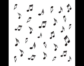 Music Notes Stencil Large Music Note Stencil Music - Etsy