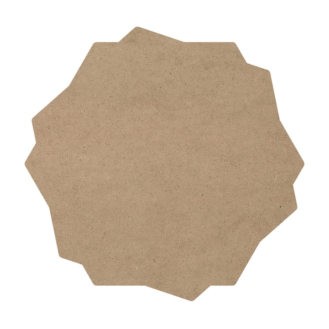 Polygon Wood Surface by Studior12 Ready to Paint Unfinished MDF Cutouts ...