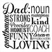 Dad Noun Sign Stencil by Studior12 Wood Signs Word Art Reusable Father ...