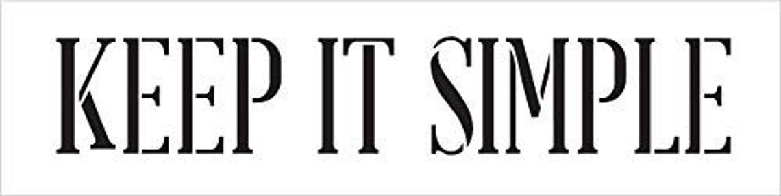 Keep It Simple Stencil by Studior12 Reusable Mylar Template - Etsy