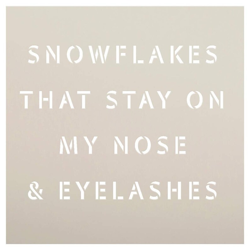 Snowflakes on Nose & Eyelashes Stencil by Studior12 Winter - Etsy