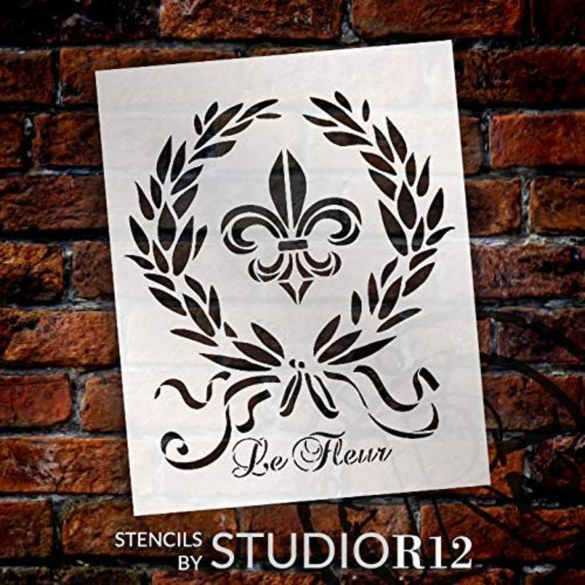 French Le Fleur De Lis Stencil by Studior12 DIY Old Ephemera - Etsy
