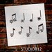 Snowflake Music Notes Stencil by Studior12 Reusable, Christmas, Holiday ...