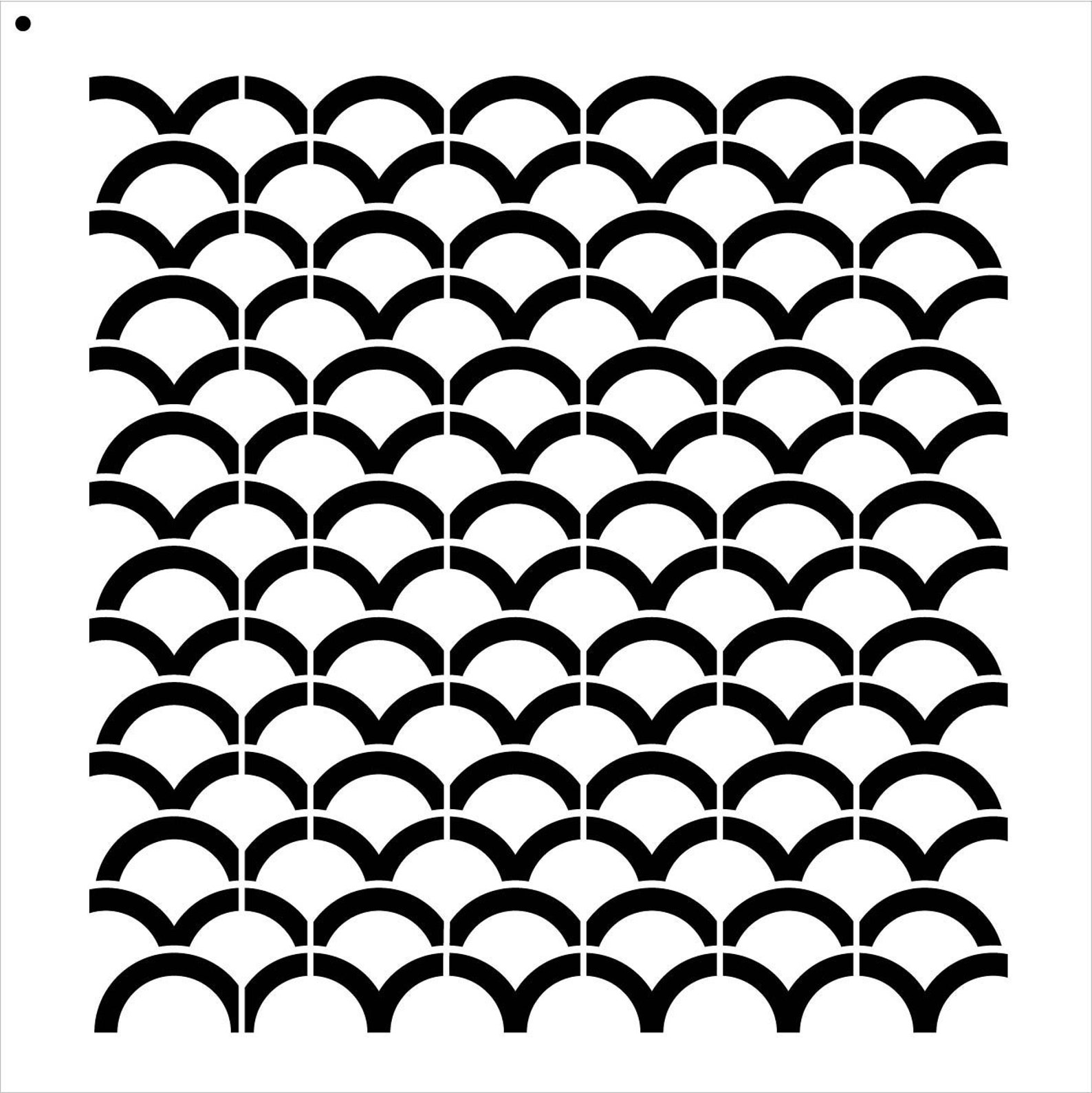 Scales Repeatable Pattern Stencil | Etsy
