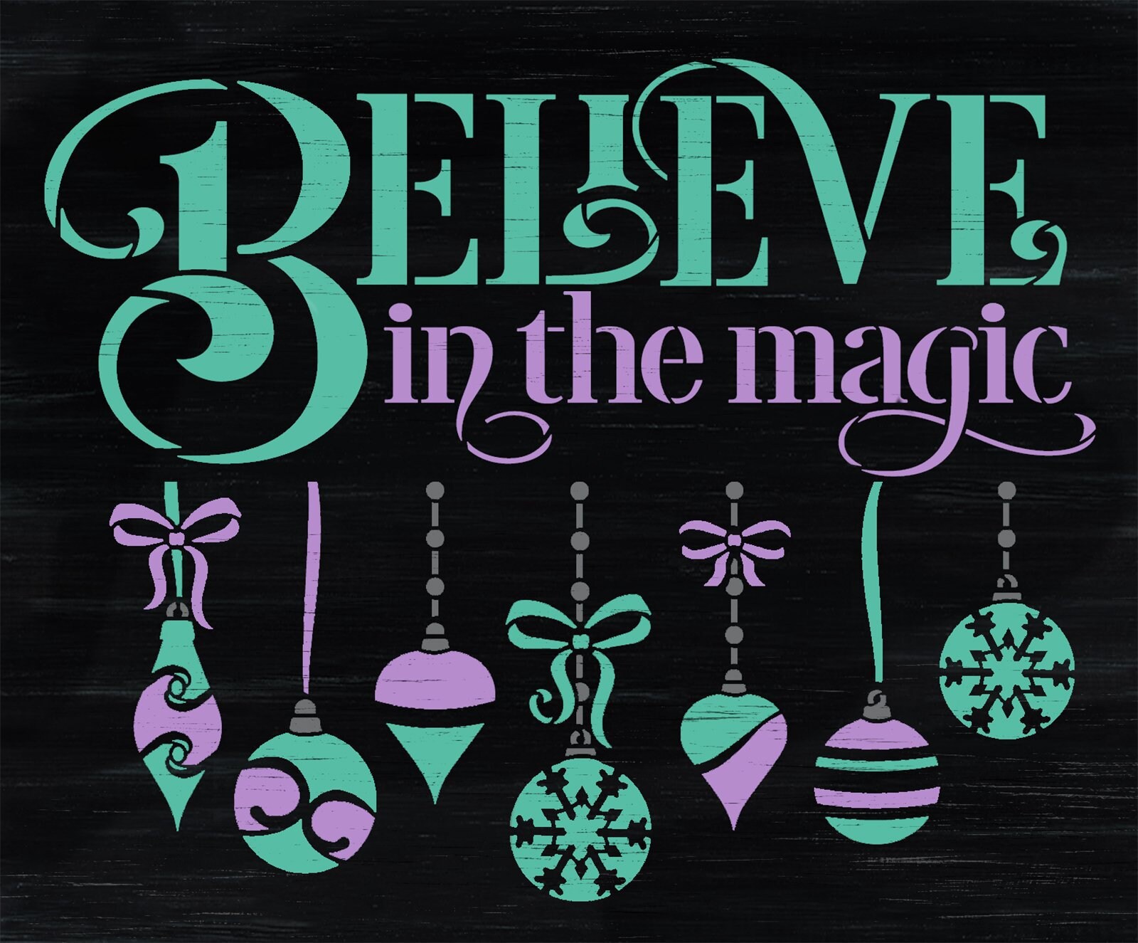 Believe in The Magic Stencil by StudioR12 Craft DIY | Etsy