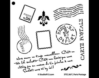 Simple Hello Script Stencil by Studior12 Craft DIY Farmhouse - Etsy