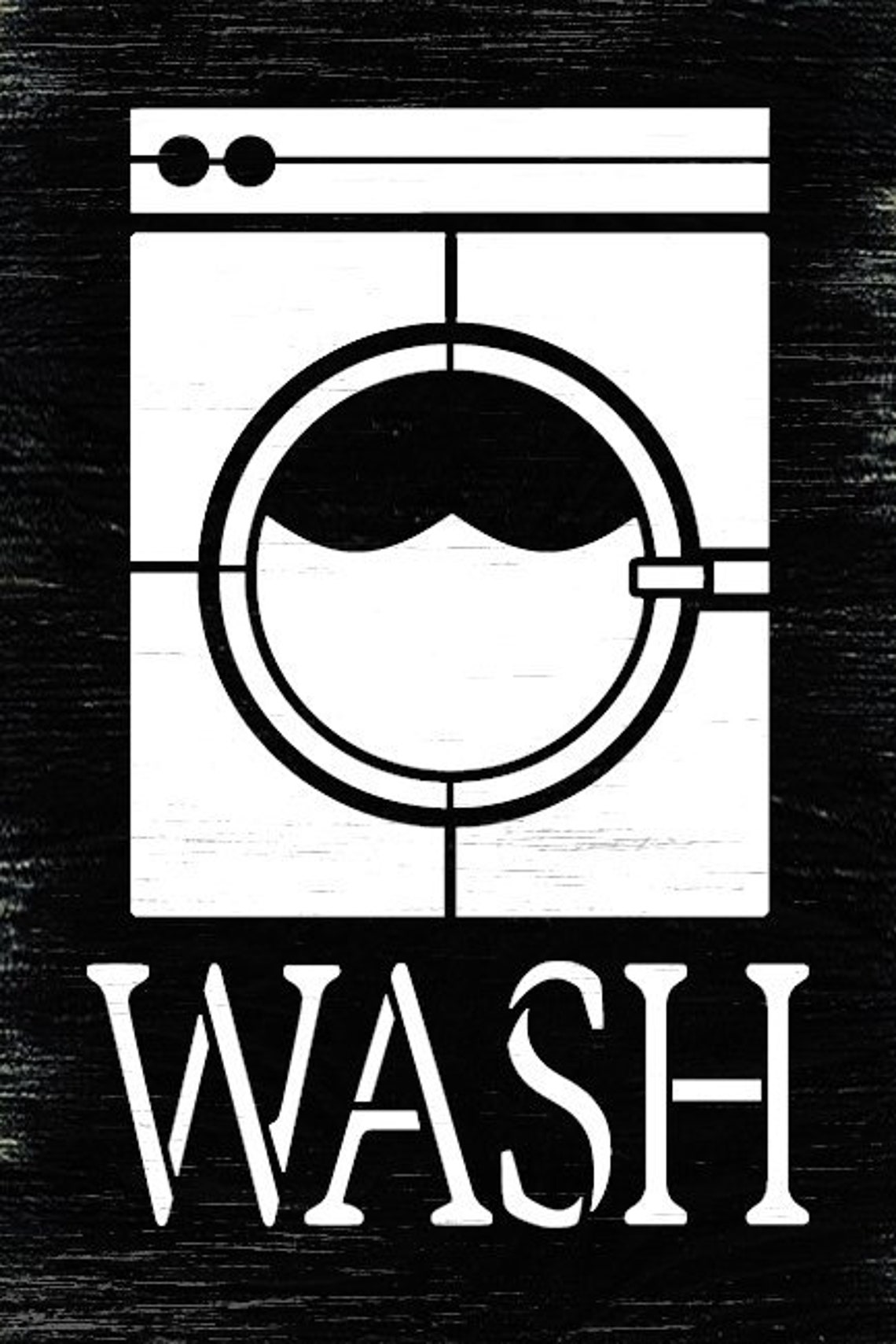 Wash Laundry Room Stencil by Studior12 DIY Cleaning Chore - Etsy