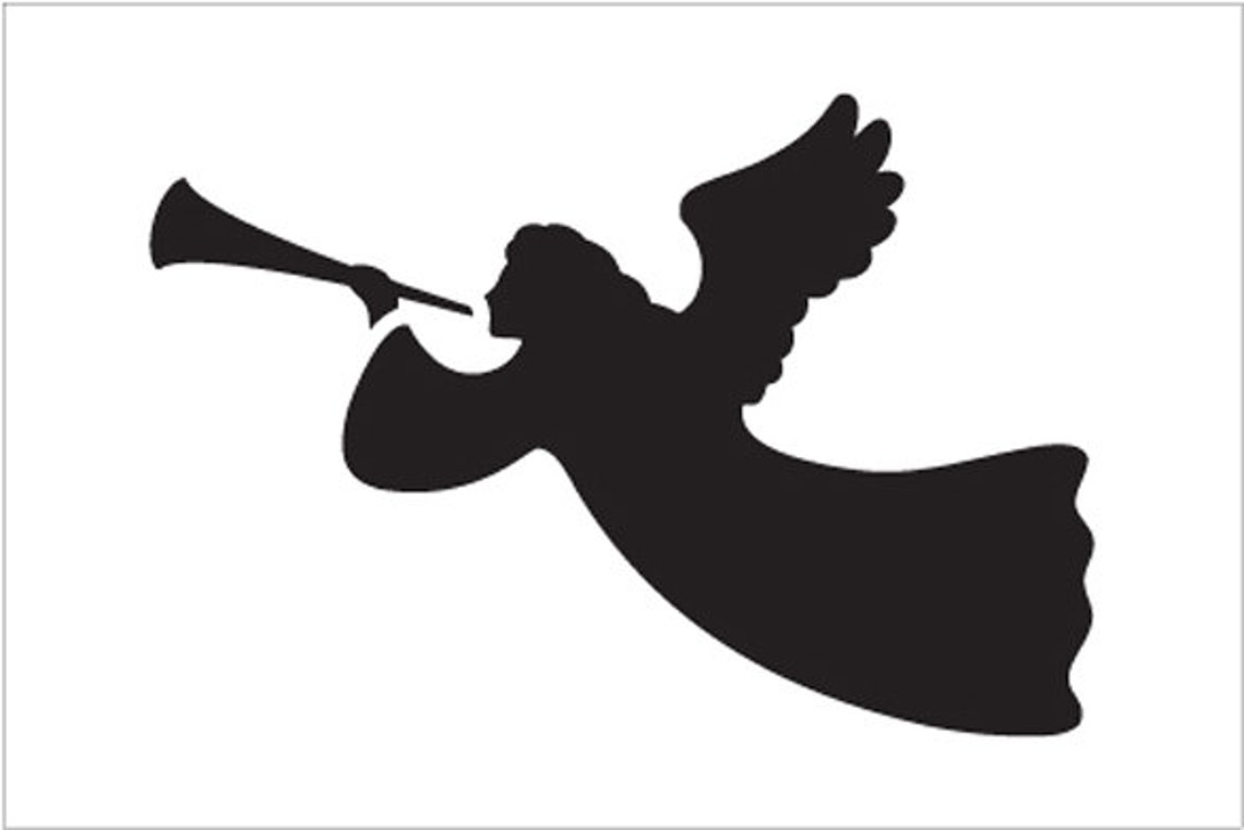 Christmas Shapes Stencil Herald Angel Select Size - Etsy