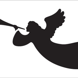 Christmas Shapes Stencil Herald Angel Select Size STCL1549 by Studior12 ...