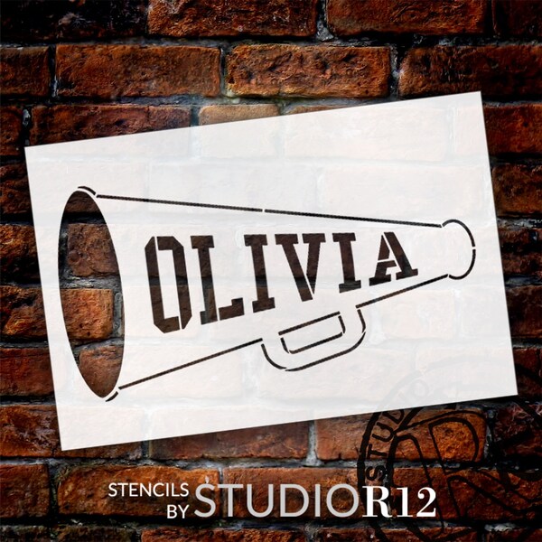 Megaphone Paint Template - Etsy