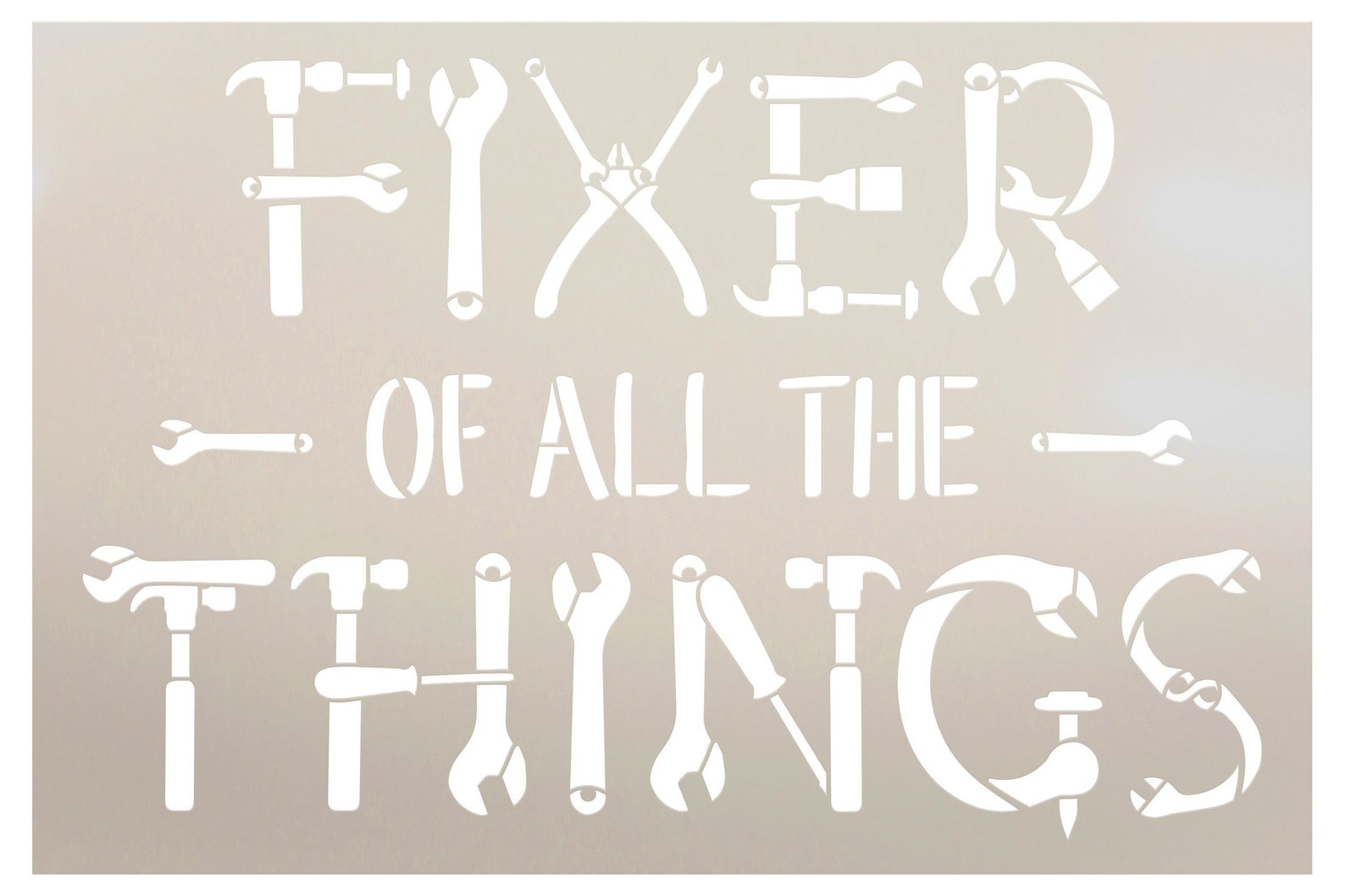 Fixer of All Things With Tools Stencil by Studior12 Dad - Etsy