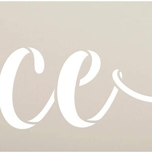 Nice Dainty Script Word Stencil by Studior12 DIY Inspiration - Etsy