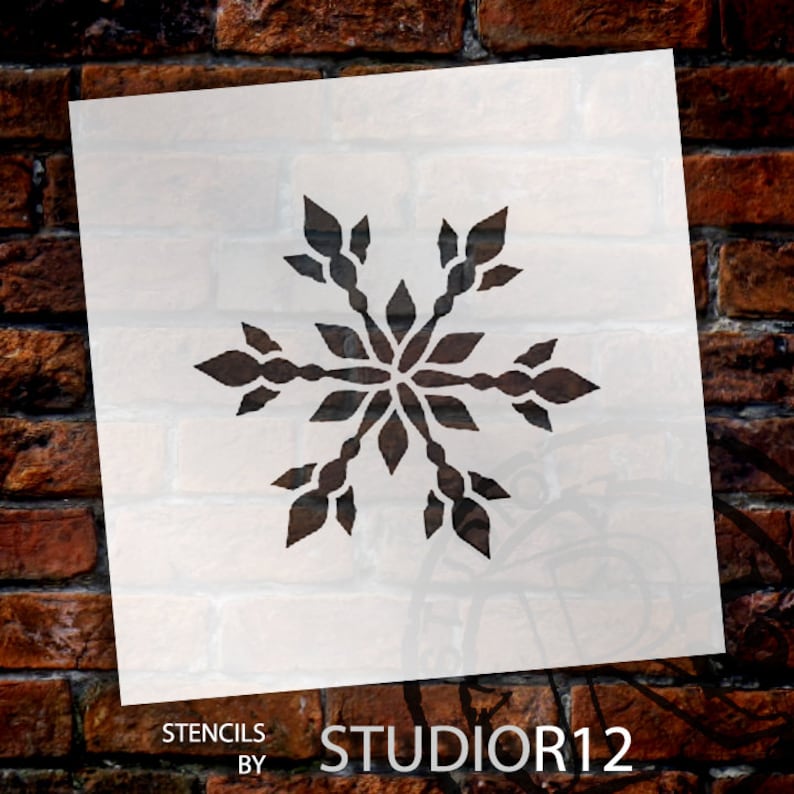 Snowflake Stencil by Studior12 Christmas ART Holida | Etsy