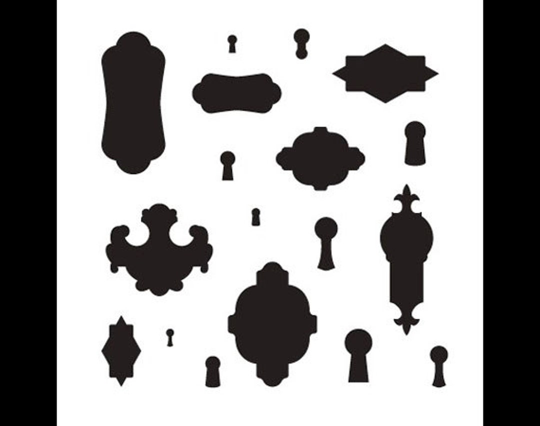 Keyhole Embellishment Stencil 6 X 6 by Studior12 STCL610 - Etsy