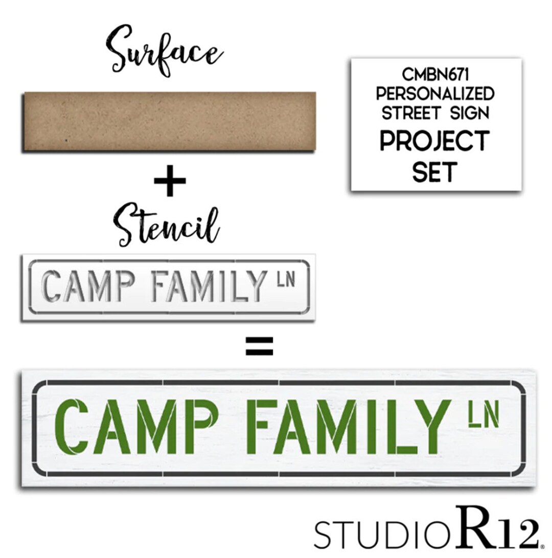 Personalized Street Sign Project Set CMBN671 - Etsy