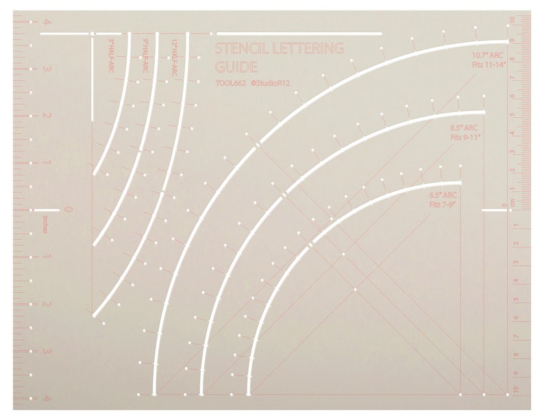 Stencil Lettering Tool by Studior12 Size 8.5 X 11 Inch - Etsy