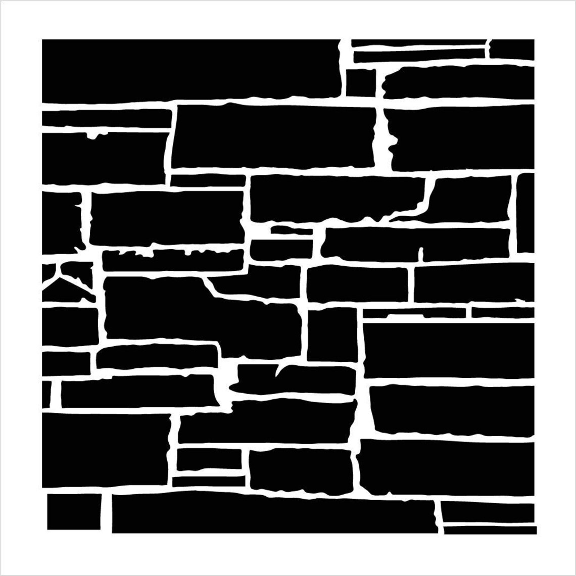 Fun With Shapes Stacked Stone Stencil Studior12 Wood Sign - Etsy