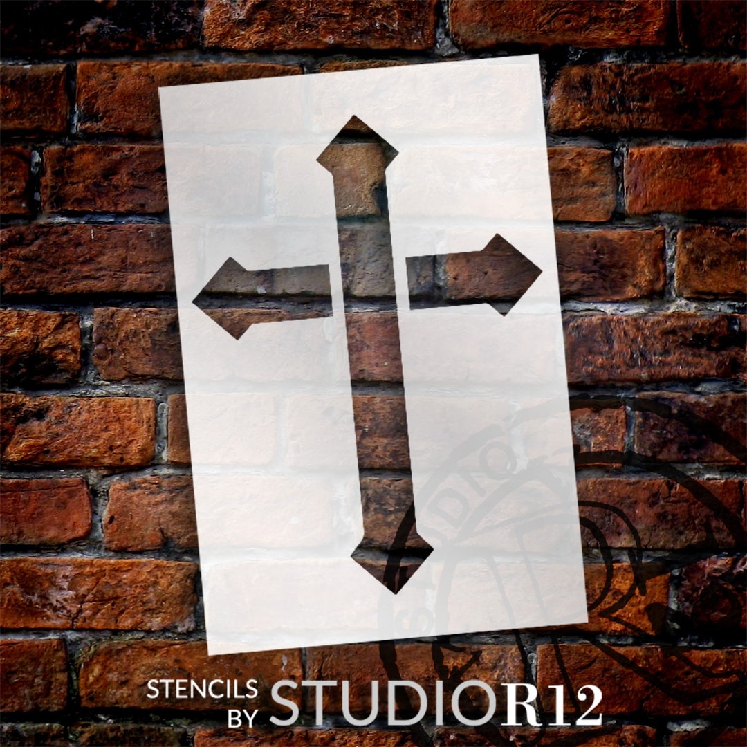 Christian Cross Stencil by Studior12 Reusable Faith Stencils for Crafts ...