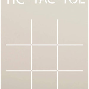 Tic Tac Toe Board Stencil by Studior12 DIY Family Children XOXO Game ...
