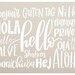 Hello Different Languages Stencil by Studior12 Craft DIY - Etsy