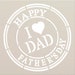 Happy Father's Day I Heart Dad Stencil by Studior12 Reusable Mylar ...