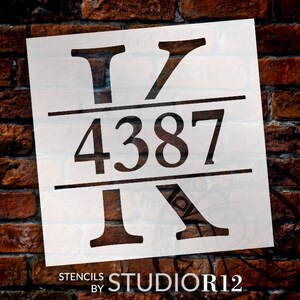 Personalized Monogram Address Stencil by Studior12 Paint Custom House ...