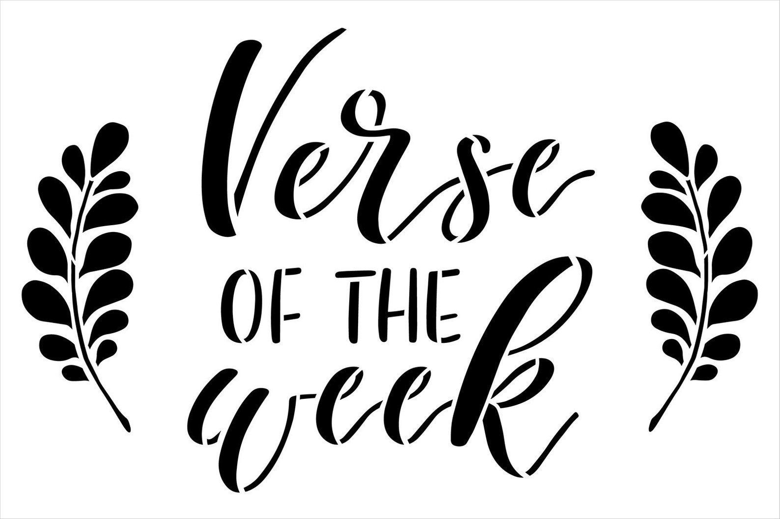 Verse of the Week Stencil by Studior12 Select Size USA - Etsy