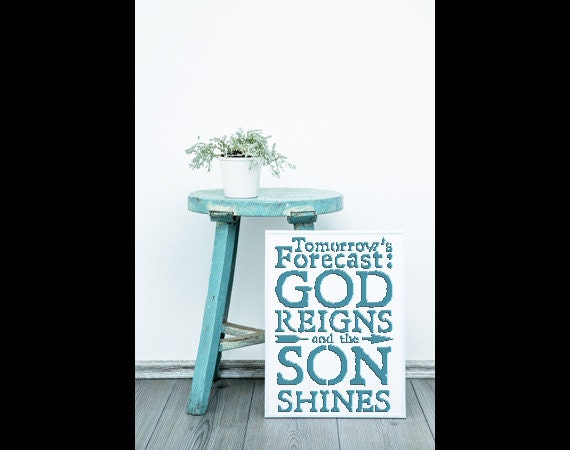 Tomorrow's Forecast Word Stencil Select Size - Etsy