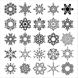 Assorted Snowflake Stencil by Studior12 DIY Christmas & Winter Home ...