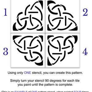 Chainmail Weave Tile Stencil by Studior12 Reusable Quarter Pattern for ...