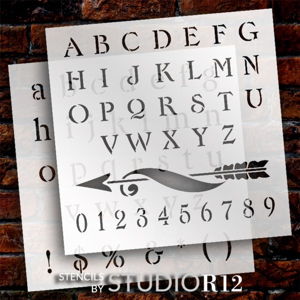 Reusable Alphabet Stencils - Etsy UK