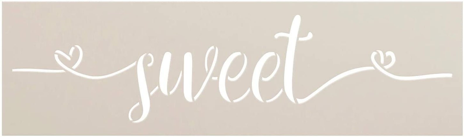 Sweet Cursive Script Word Stencil by Studior12 DIY | Etsy