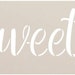 Sweet Cursive Script Word Stencil by Studior12 DIY - Etsy