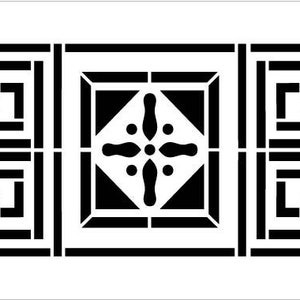 Meander Square Border Stencil by Studior12 DIY Greek Pattern Backsplash ...