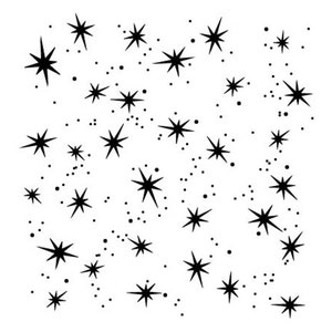 Pixie Dust Pattern Stencil 6 X 6 STCL886_1 by Studior12 - Etsy