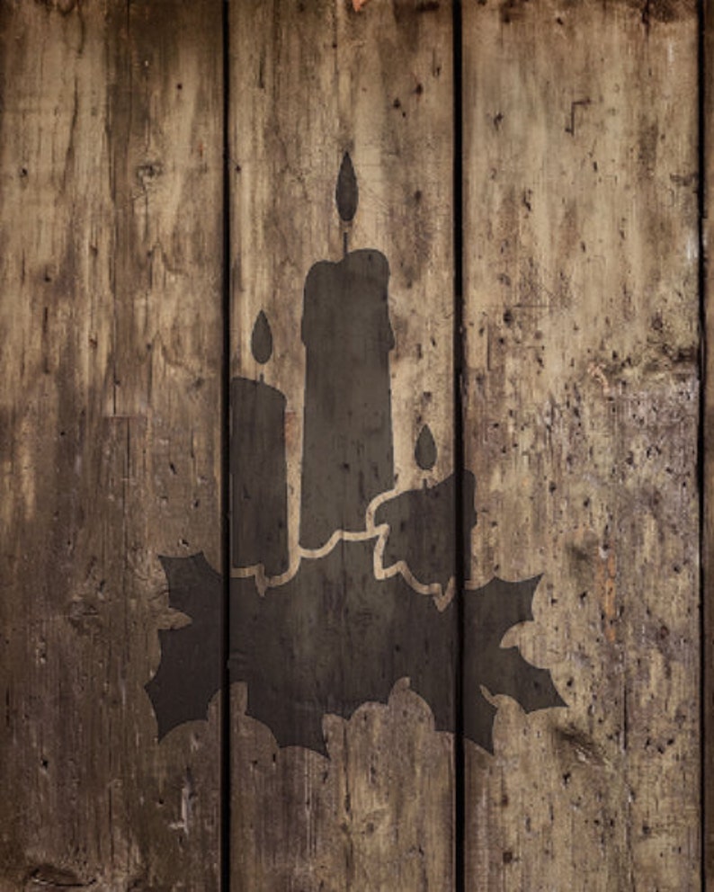 Christmas Shapes Stencil Holiday Candles Select Size - Etsy