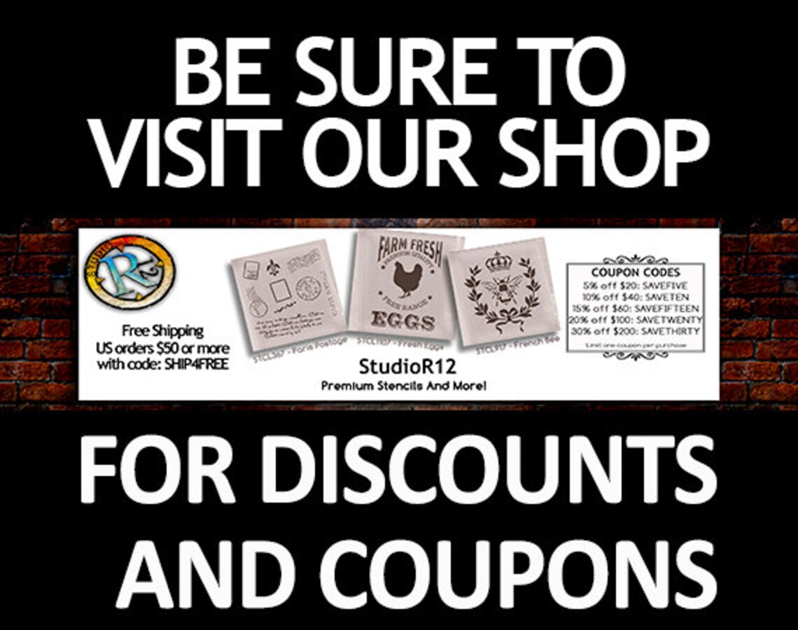 Pixie Dust Pattern Stencil 6 X 6 STCL886_1 by - Etsy