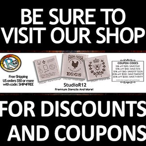 Pixie Dust Pattern Stencil 6 X 6 STCL886_1 by | Etsy