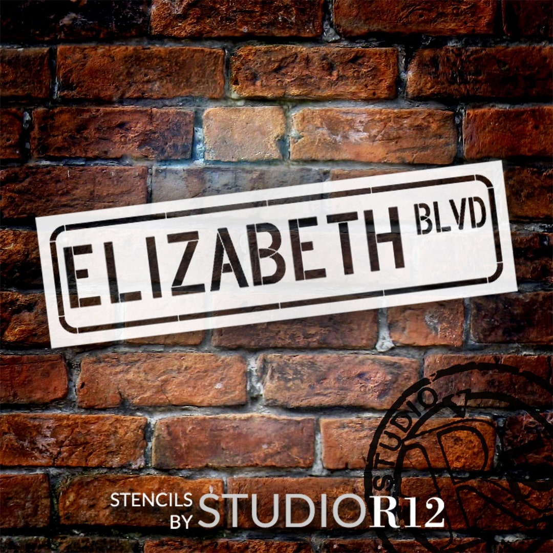 Personalized Street Sign Stencil by Studior12 Select Size USA Made DIY ...