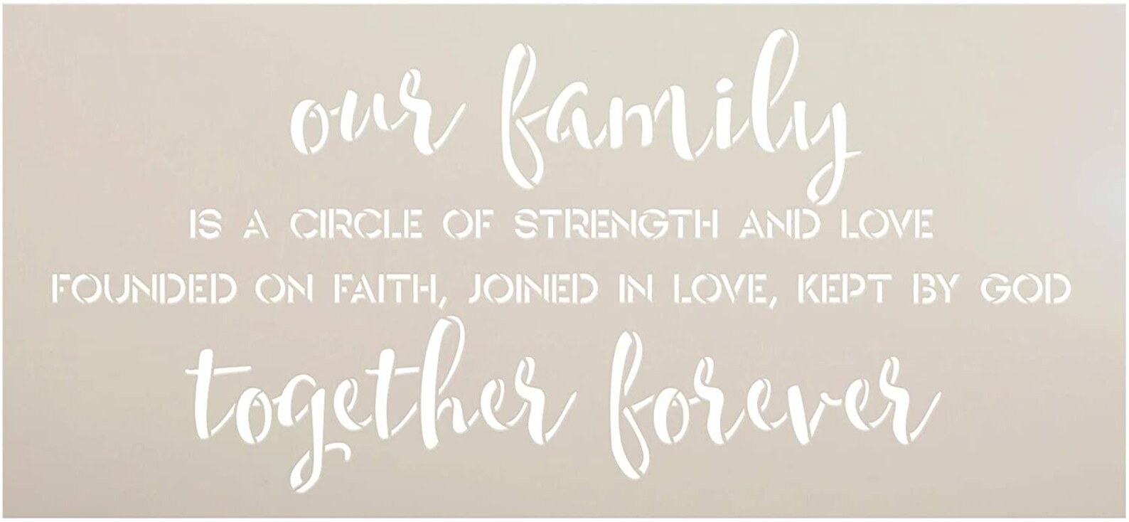 Our Family Together Forever Stencil by Studior12 DIY | Etsy