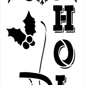 Vertical Happy Holidays Tall Porch Sign Stencil by Studior12 4ft USA ...