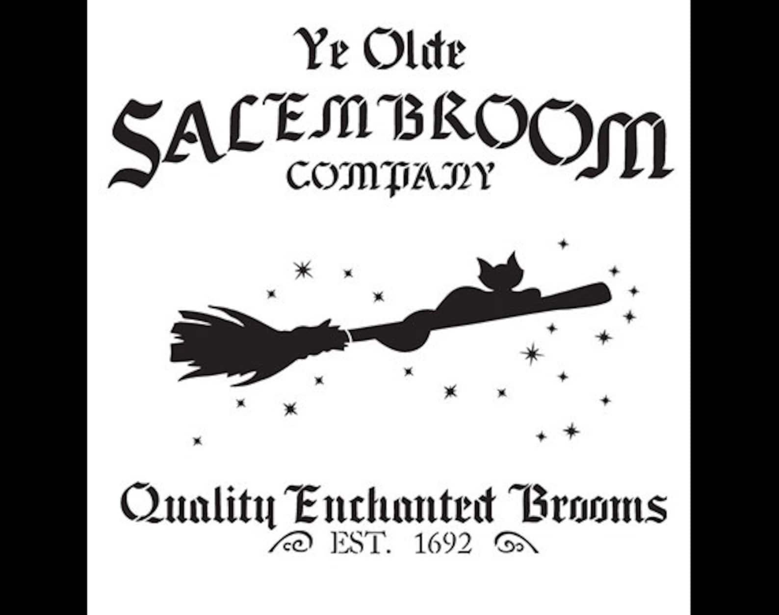 Salem Broom Co. Word Art Stencil Select Size STCL1281 by - Etsy