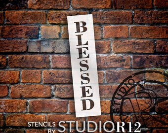 Blessed Vertical Stencil - Etsy