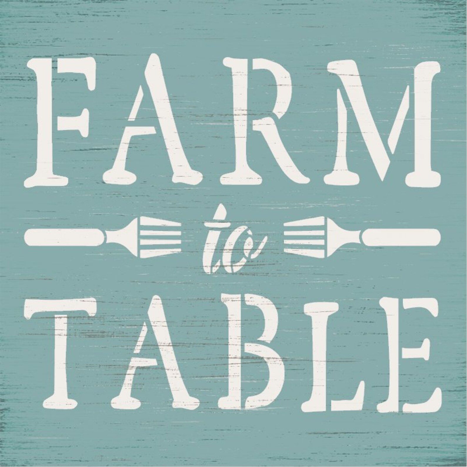 Farm to Table Stencil With Forks by Studior12 DIY Farmhouse - Etsy